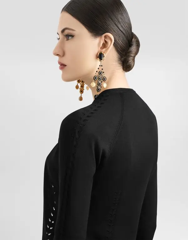 Dolce & Gabbana Viscose Cardigan - Black