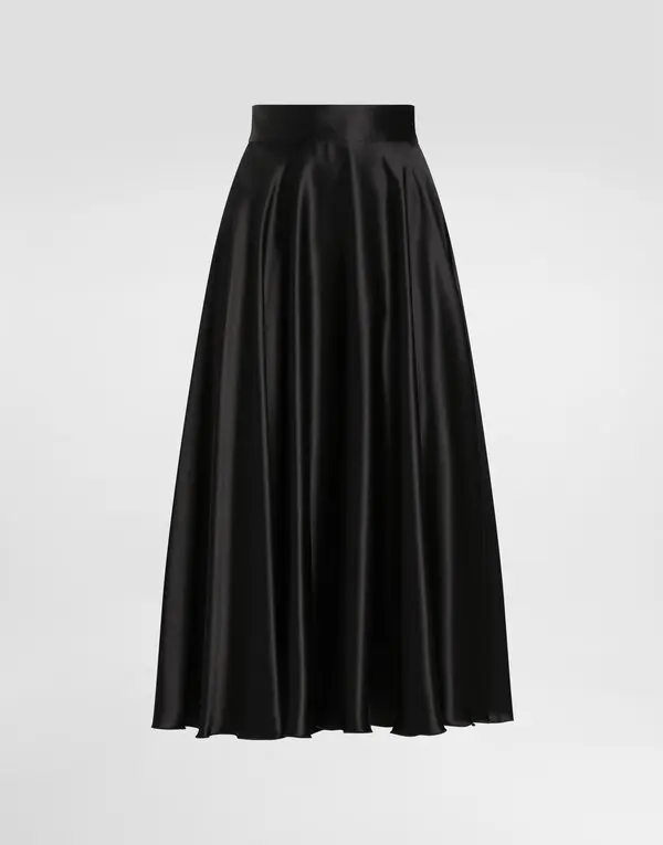 Dolce & Gabbana Silk Satin Circle Skirt