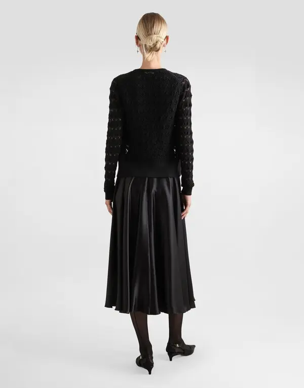 Dolce & Gabbana Silk Satin Circle Skirt