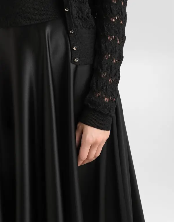 Dolce & Gabbana Silk Satin Circle Skirt