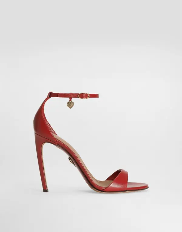 Dolce & Gabbana Goatskin Devotion Sandals - Red