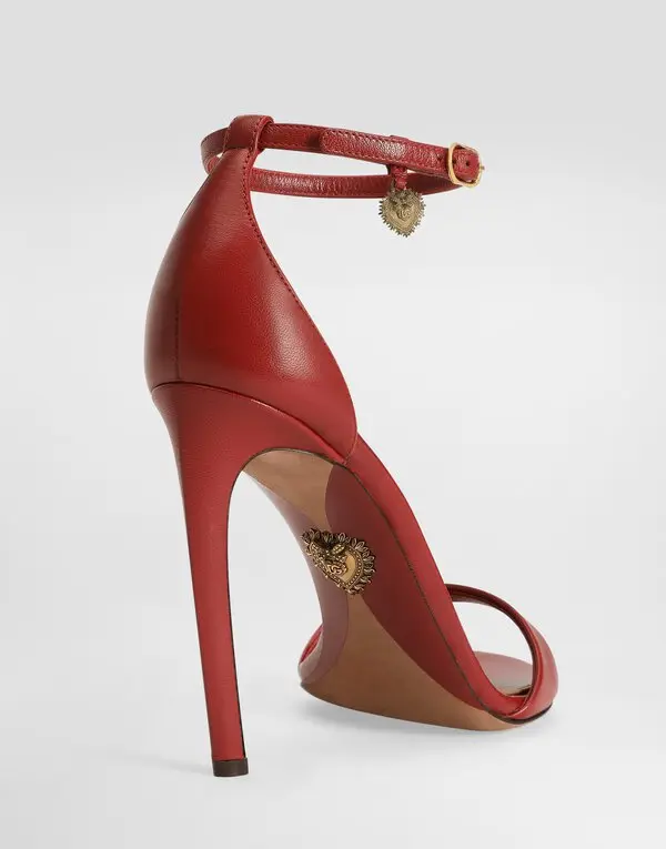 Dolce & Gabbana Goatskin Devotion Sandals - Red