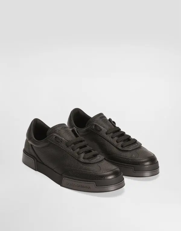 Dolce & Gabbana Calfskin Portofino Yacht Sneakers - Black
