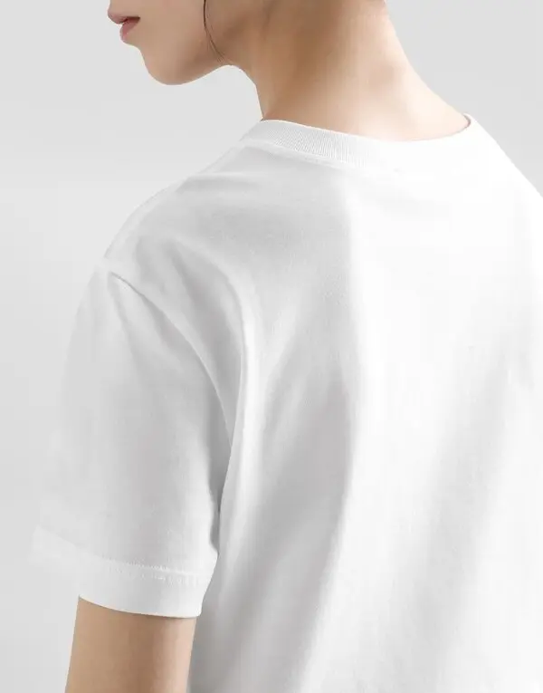 Dolce & Gabbana Jersey T-shirt With Dg Logo - White