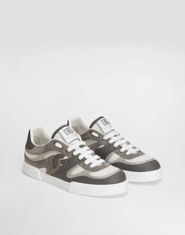 Dolce & Gabbana Calfskin Strobel Portofino Light Sneakers - Multicolor