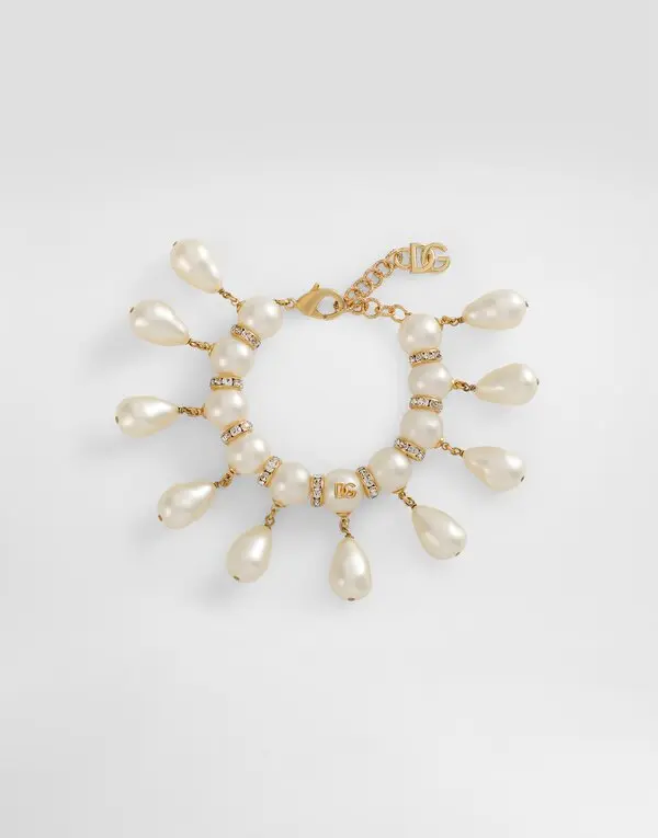 Dolce & Gabbana Sphere And Teardrop Bracelet - White