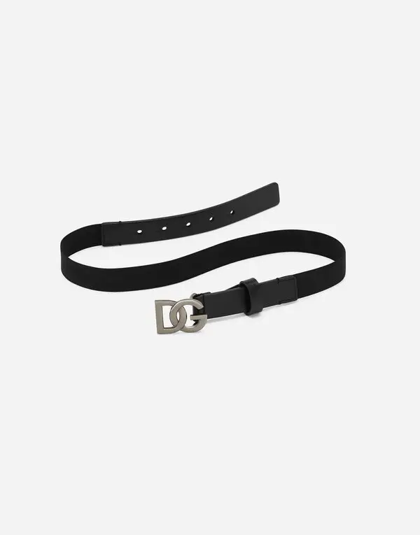 Dolce & Gabbana Calfskin And Elasticated Belt