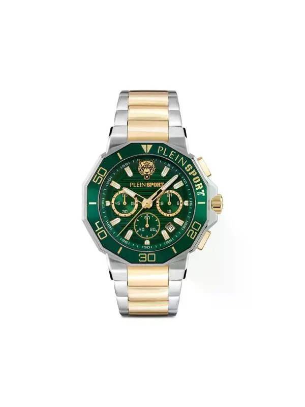 PLEIN SPORT Titan 46mm Chronograph Watch - Green