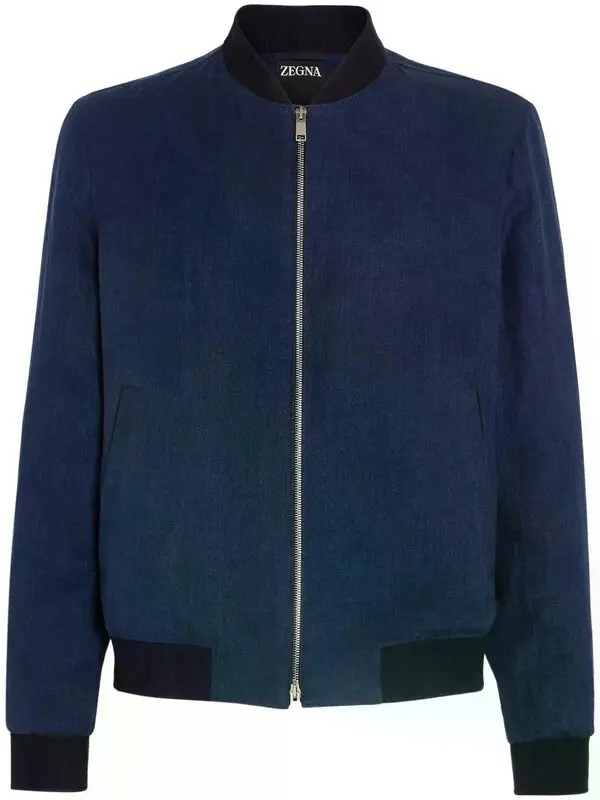 Zegna Oasi Bomber Jacket - Blue
