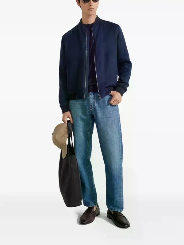 Zegna Oasi Bomber Jacket - Blue