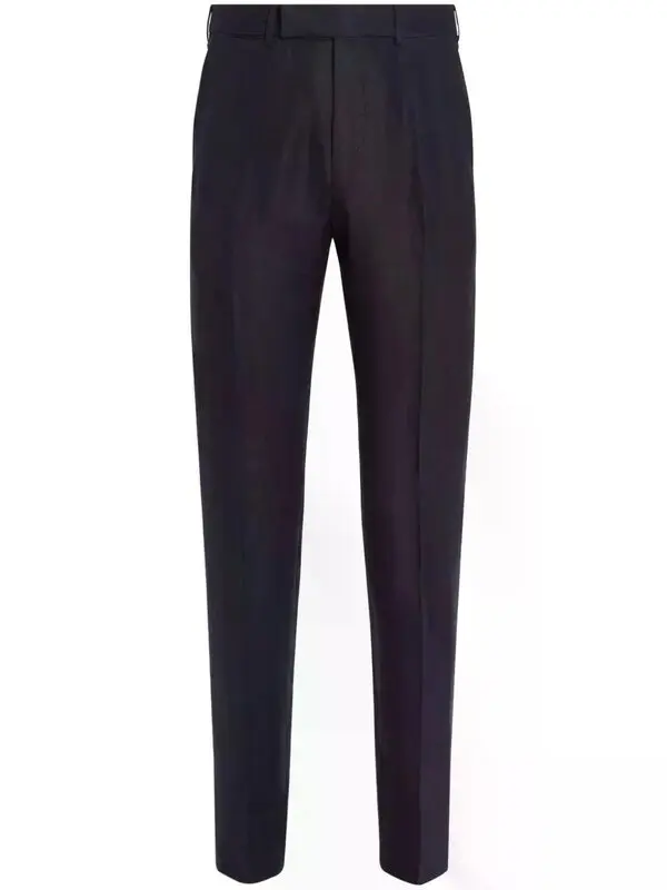 Zegna Oasi Lino Trousers - Blue