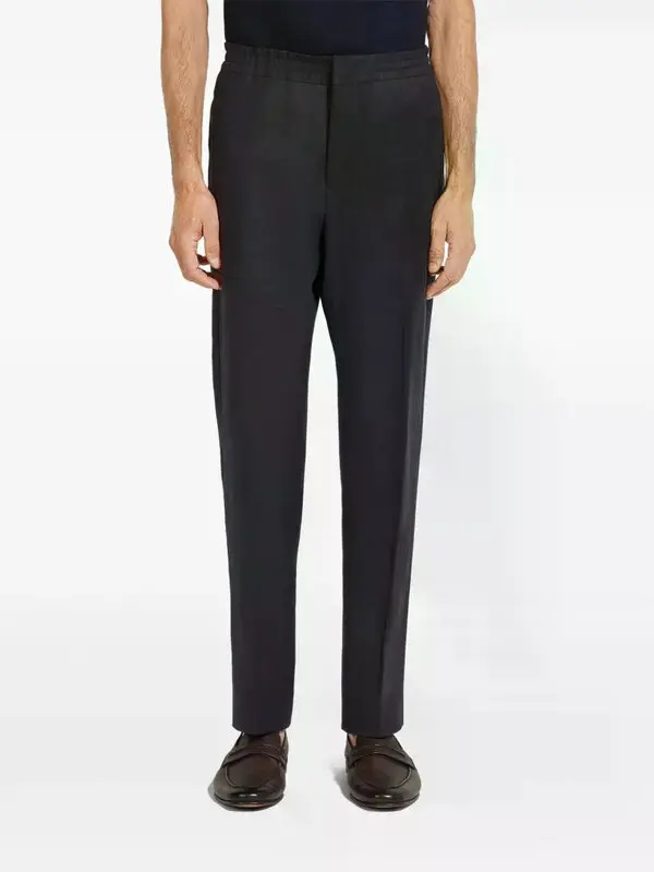 Zegna Oasi Lino Trousers - Blue