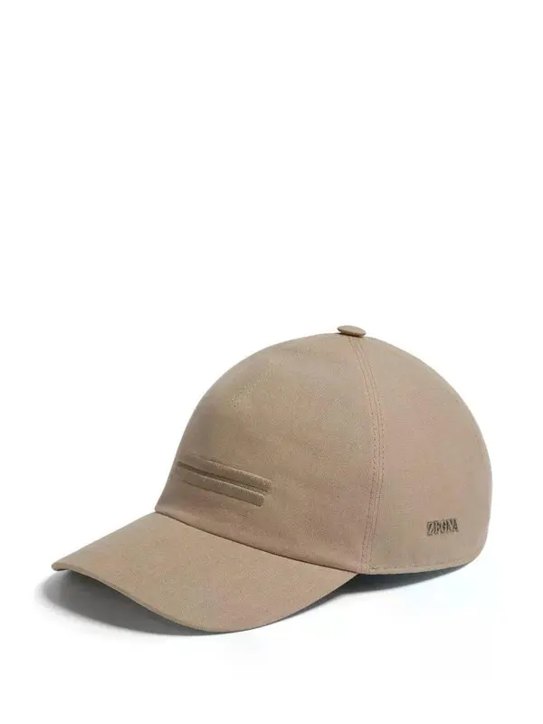 Zegna Oasi Lino Baseball Cap - Neutrals