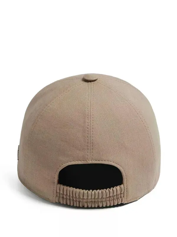 Zegna Oasi Lino Baseball Cap - Neutrals