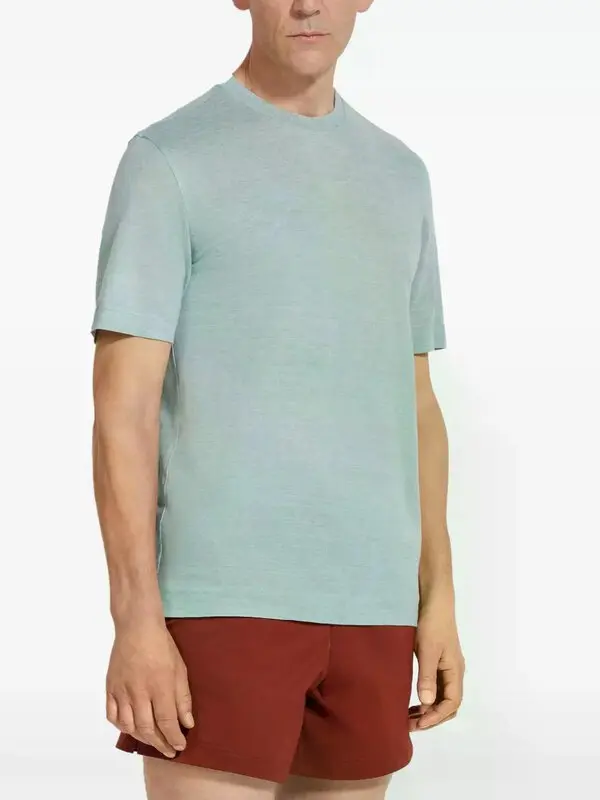 Zegna Oasi Lino T-shirt - Blue