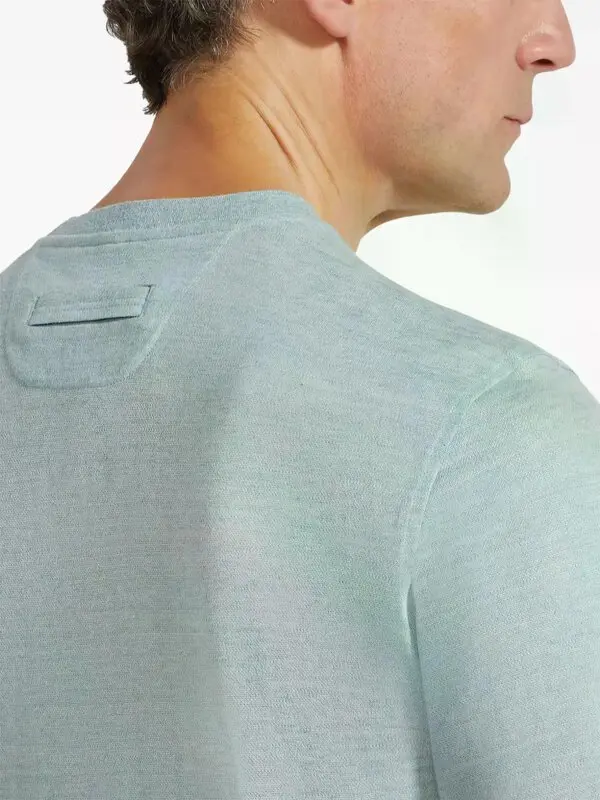 Zegna Oasi Lino T-shirt - Blue