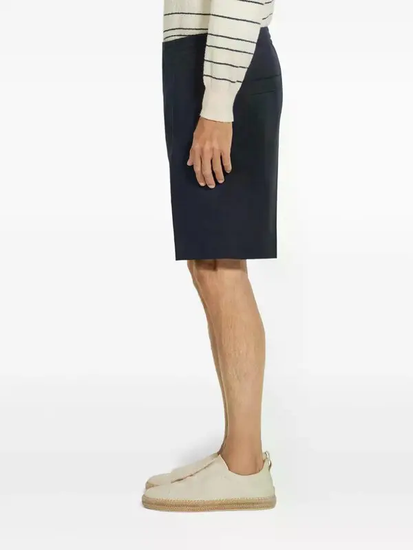 Zegna Oasi Lino Shorts - Blue