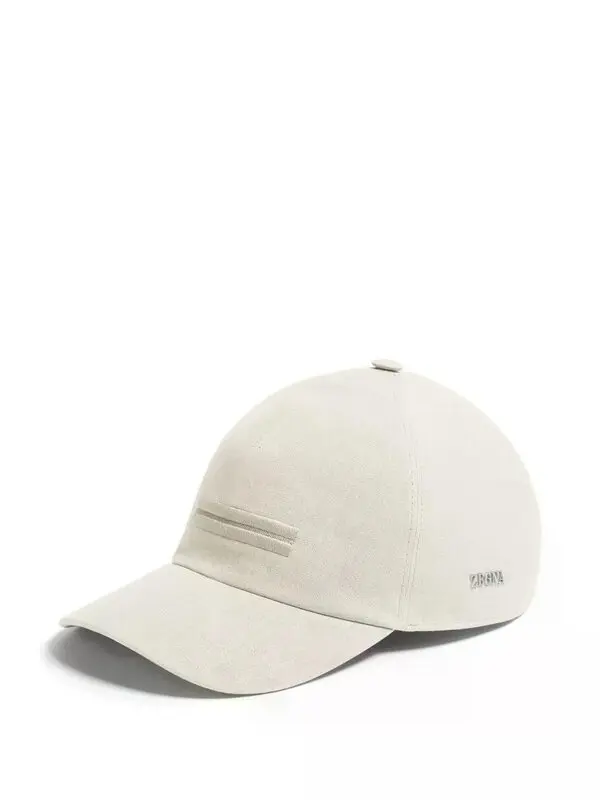 Zegna Oasi Lino Baseball Cap - White