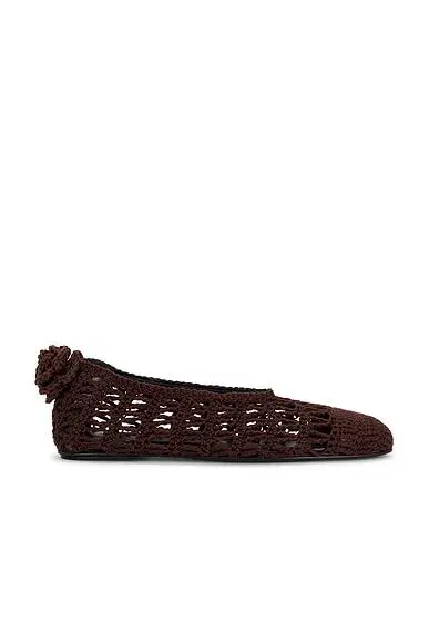 Magda Butrym Crochet Ballet Flat