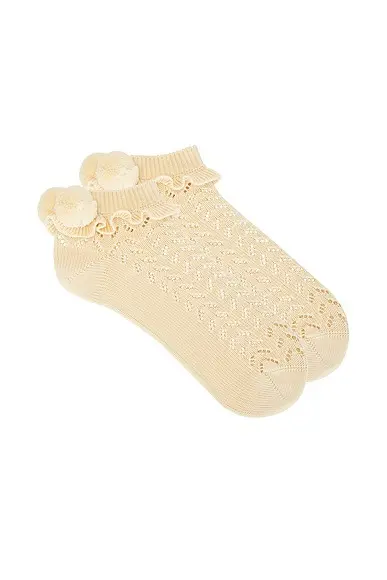 Valentino Garavani Pom Pom Ankle Socks - Betulla