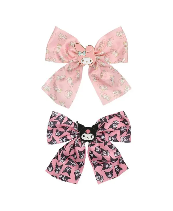 MY MELODY Kuromi Hair Clip Bows 2 Piece Set - Hsr 2-piece Kuromi