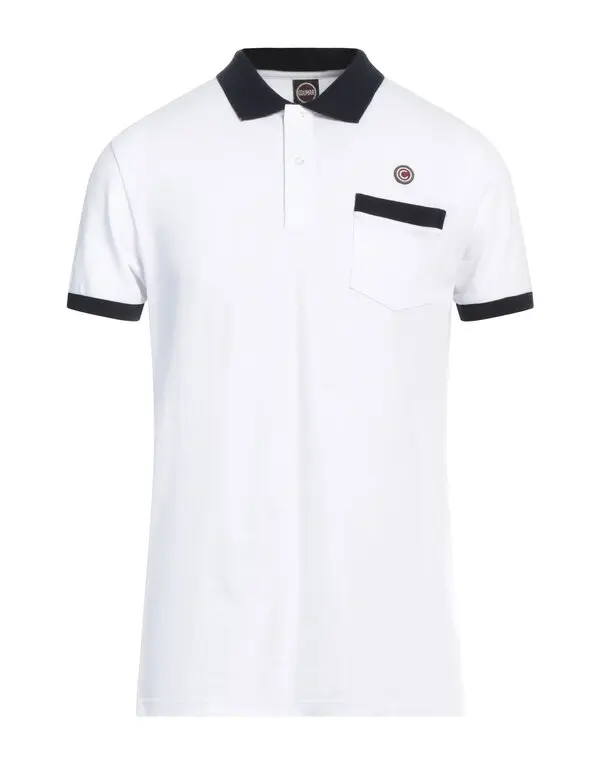 COLMAR Polo Shirt Size Cotton, Elastane - White