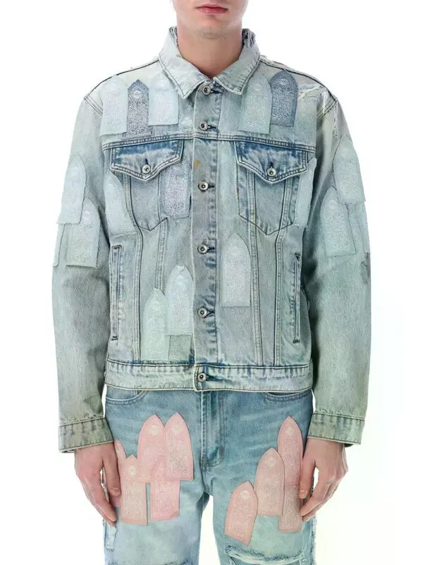WHO DECIDES WAR Patch-detailing Jacket - Blue