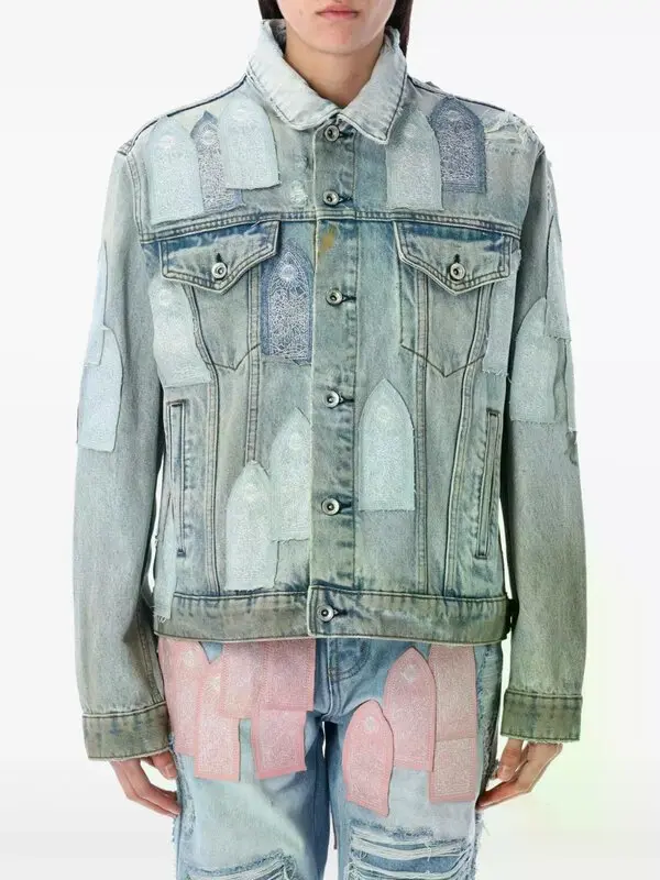 WHO DECIDES WAR Patch-detailing Jacket - Blue