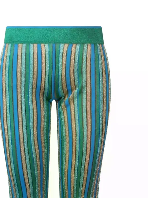 CIRCUS HOTEL Striped Flared Trousers