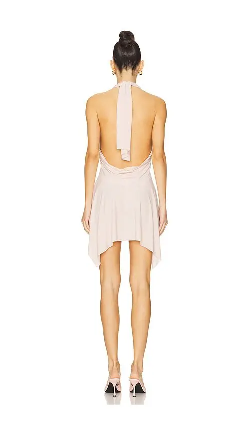Norma Kamali Convertible Halterneck Mini Dress