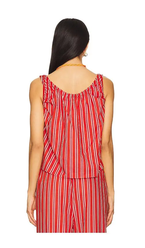 WeWoreWhat Scoop Neck Cami With Front Button Closures