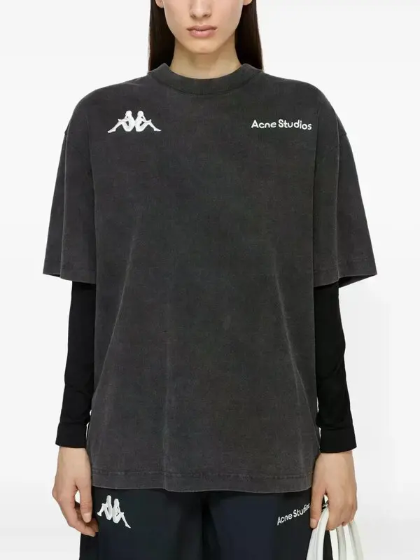 トップス Acne Studios x Kappa Logo T-shirt S Acne Studios x Kappa Logo t-shirt | White | FARFETCH