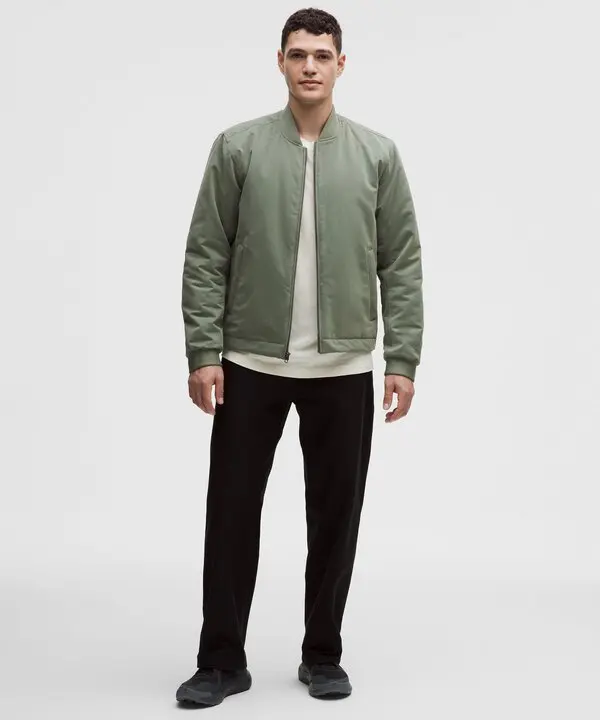 Lululemon Insulated Cotton-blend Bomber Jacket