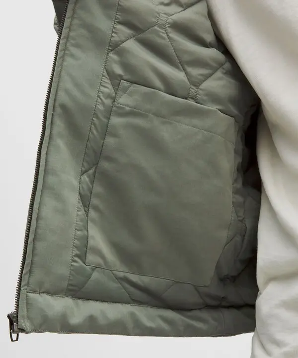 Lululemon Insulated Cotton-blend Bomber Jacket