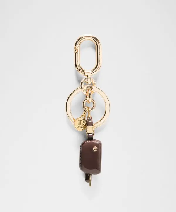 Lululemon Everywhere Belt Bag Charm Keychain - Goodnight Plum/gold