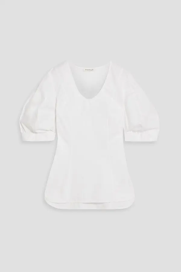 BY MALENE BIRGER Liomas Cotton-blend Poplin Top