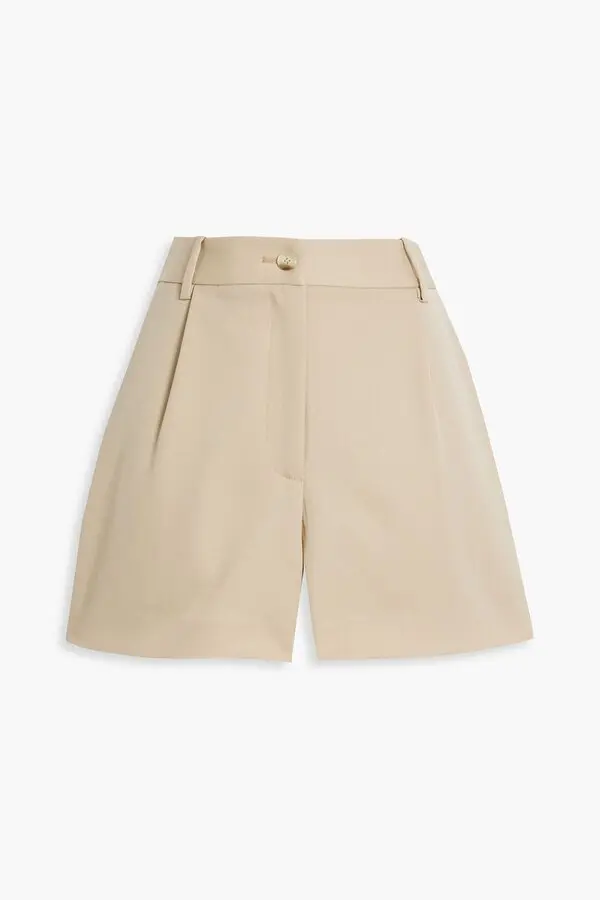 NILI LOTAN Beatrice Wool-twill High-rise Shorts