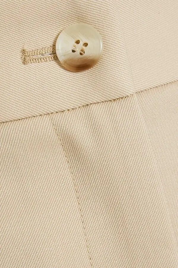 NILI LOTAN Beatrice Wool-twill High-rise Shorts