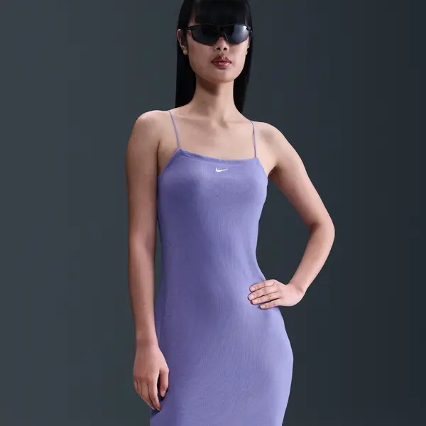 Knitted Dress Nike Tight Fit Dress Nike Sportswear Chill Knit