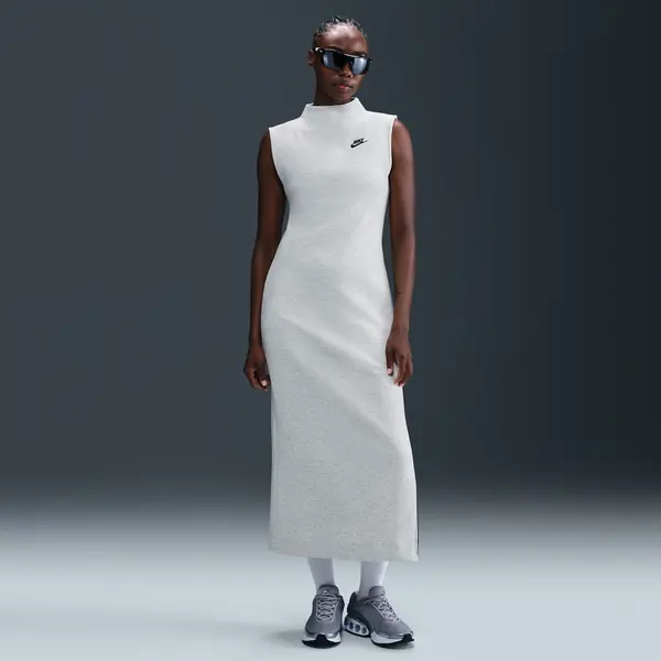 Nike Sportswear Tech Fleece Slim Maxi Tank Top Dress - Grey