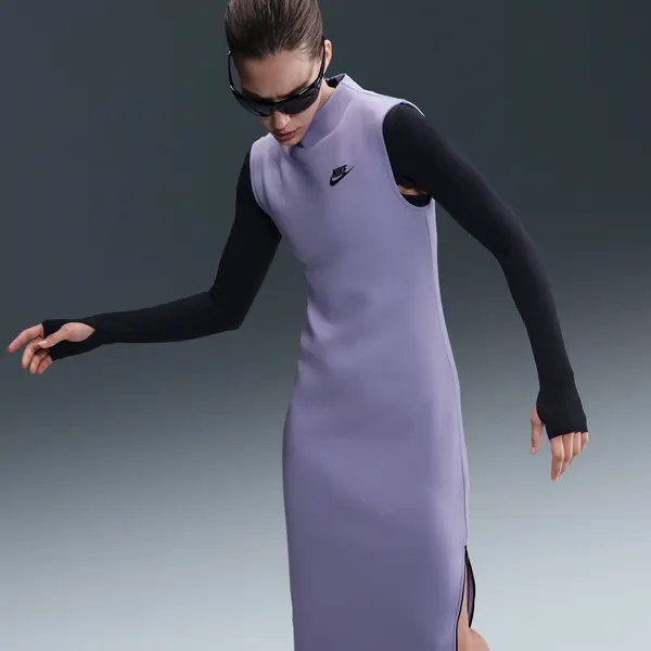 Nike Tech Fleece Slim Maxi Tank Top Dress In Purple - 39% Off | Editorialist