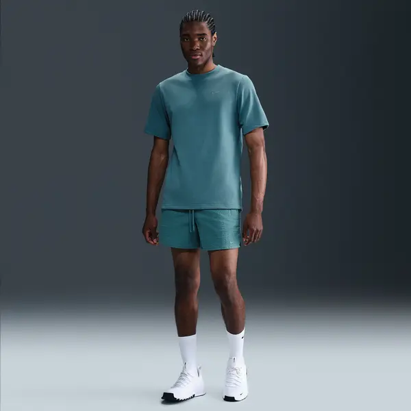 Nike Dri-fit Seersucker Short-sleeve Versatile Top - Blue