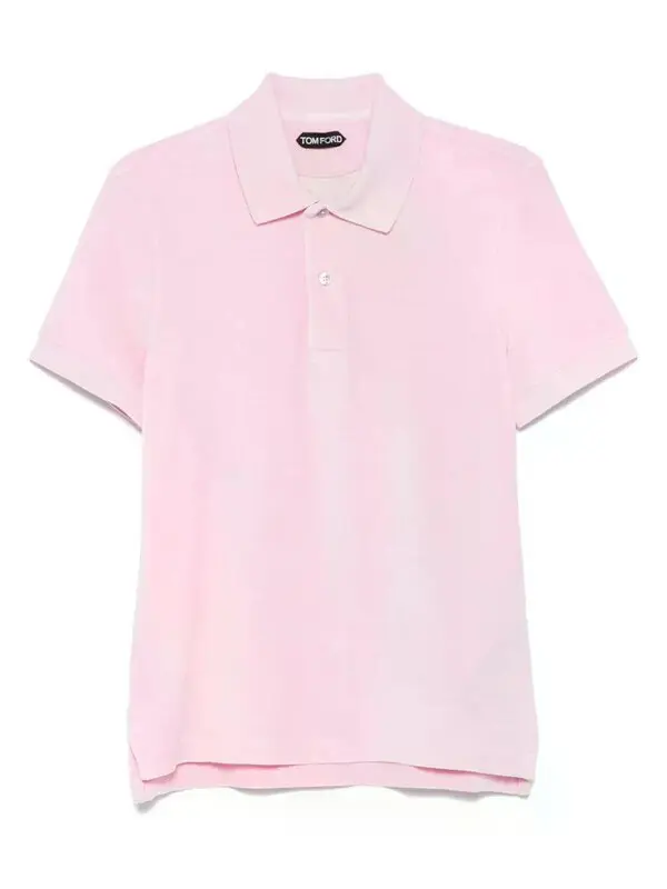 TOM FORD Towelling Polo Shirt - Pink