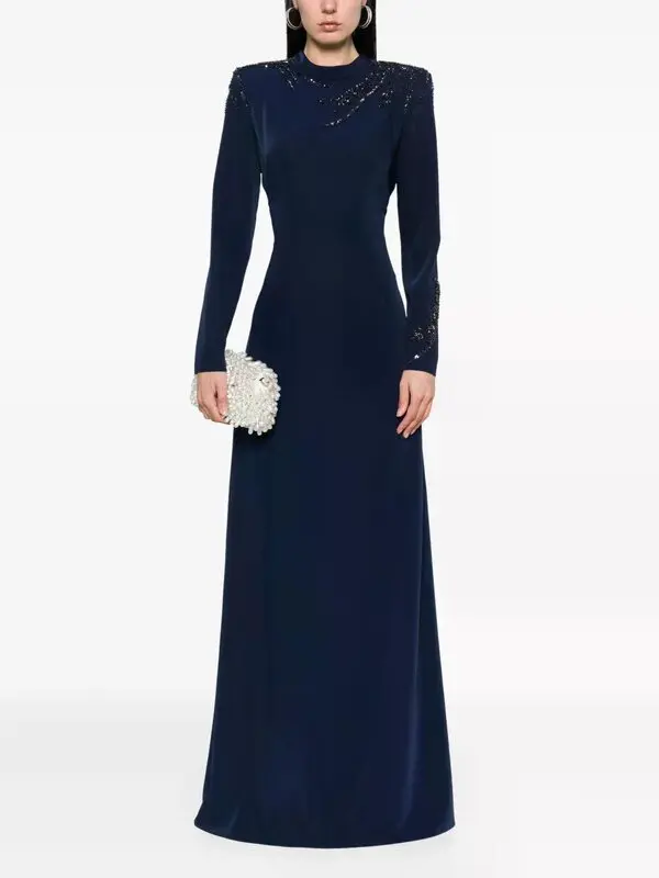 CRISTALLINI Nemesis Maxi Dress - Blue