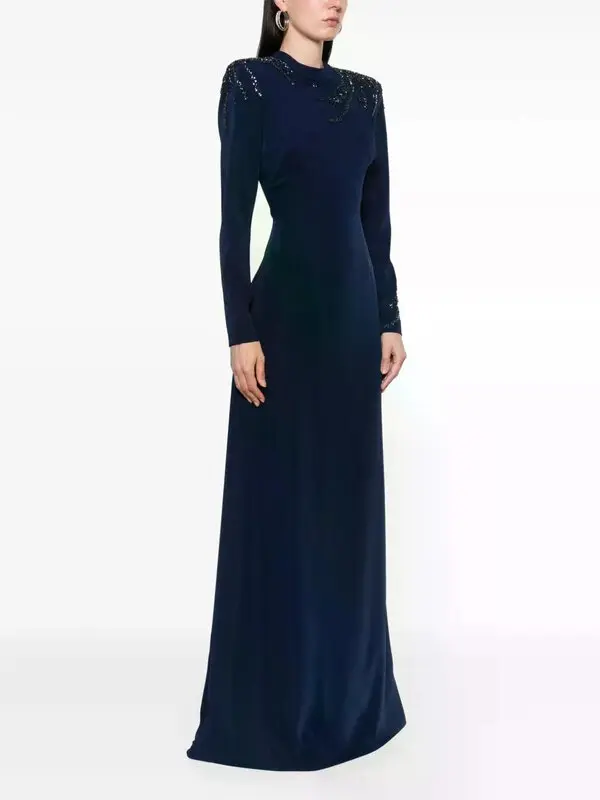 CRISTALLINI Nemesis Maxi Dress - Blue