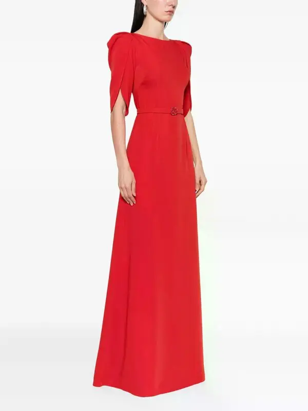 CRISTALLINI Blanca Maxi Dress - Red