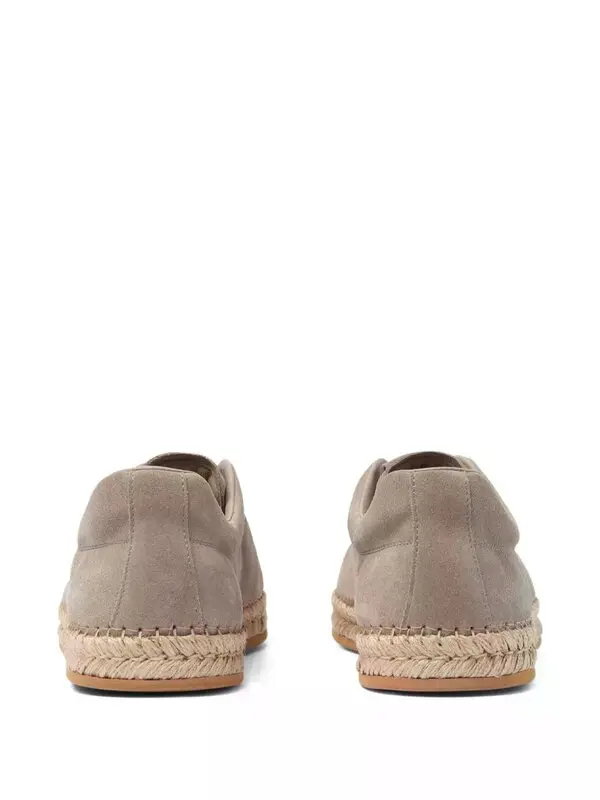 SCAROSSO Suede Espadrilles - Grey