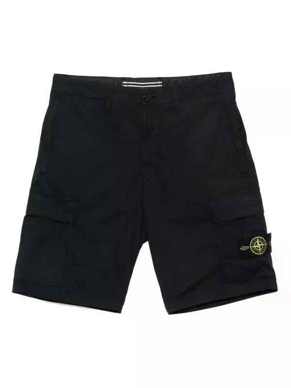 Stone Island Compass Badge Shorts - Black