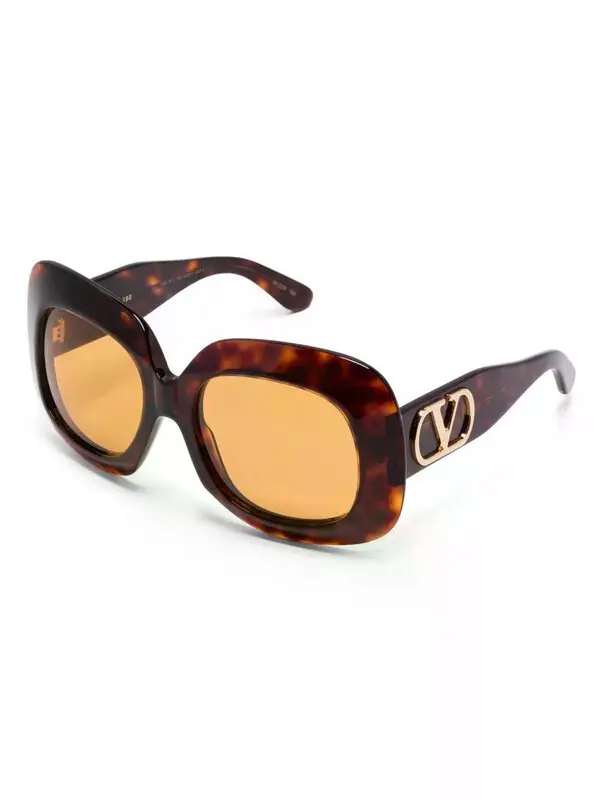 Valentino Garavani Oversized Tortoiseshell Frame Sunglasses - NWT Valentino Garavani Hexagon-Frame Acetate Sunglasses  main image 4