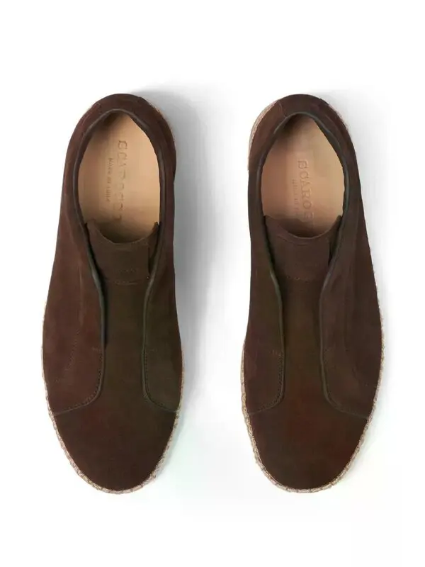 SCAROSSO Suede Espadrilles - Brown